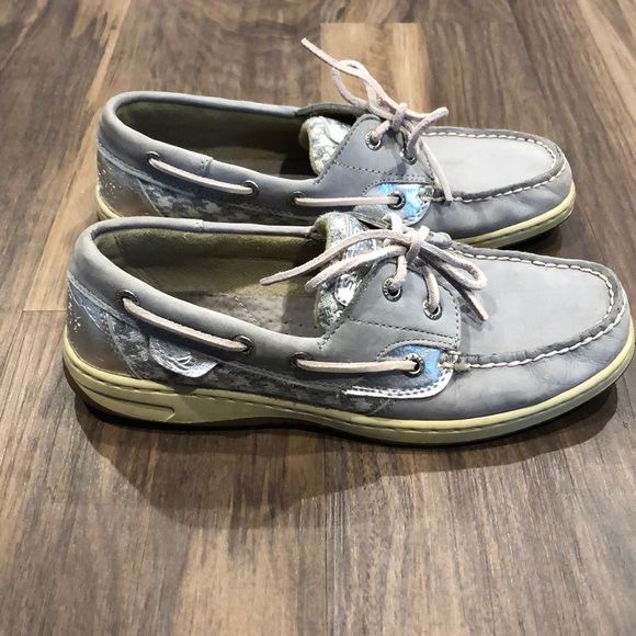 Sperry | Shoes | Grey And Pink Sperrys | Poshmark